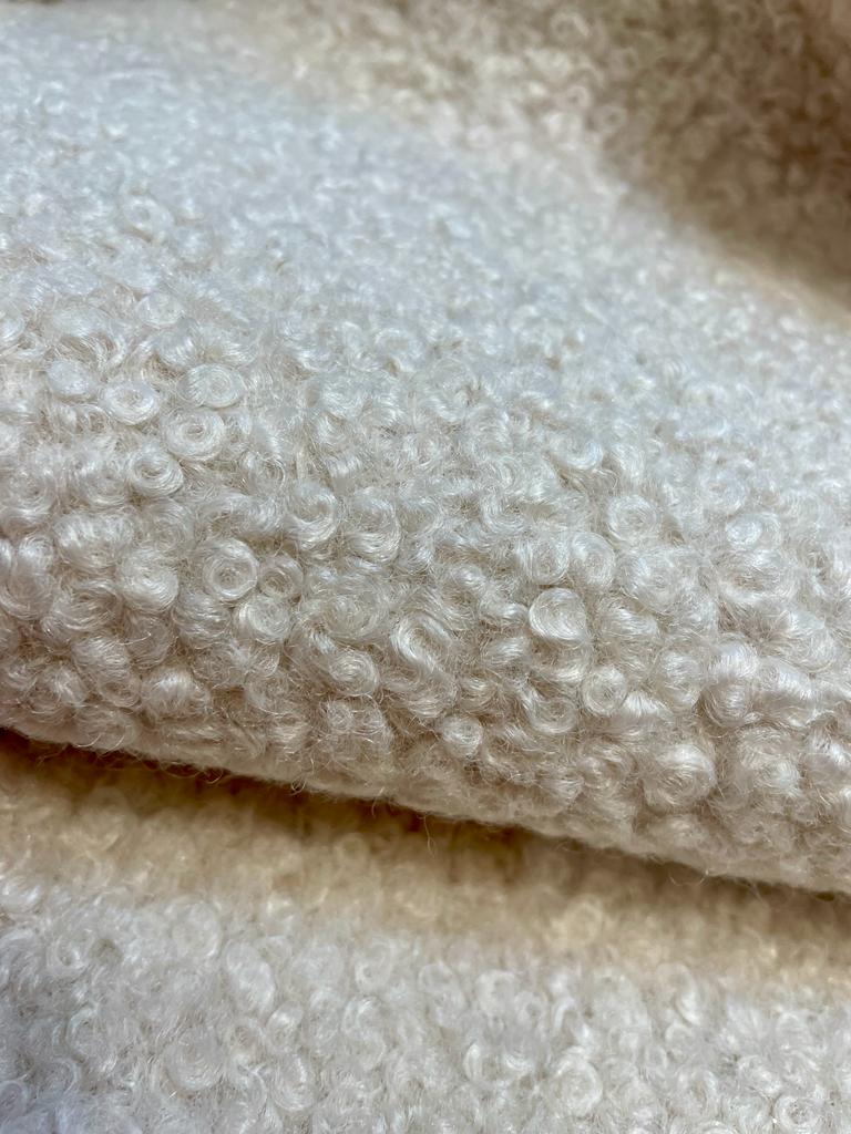 TESSUTO BOUCLE’ AVORIO – Fili & Sfizi